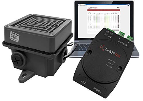 Linortek Netbell-2-1Buz TCP/IP Network Enabled Controller with One 4” Extra Loud Buzzer for Industrial Factory Warehouse Lunch Break Time Alert System w/Web-Based scheduling Software