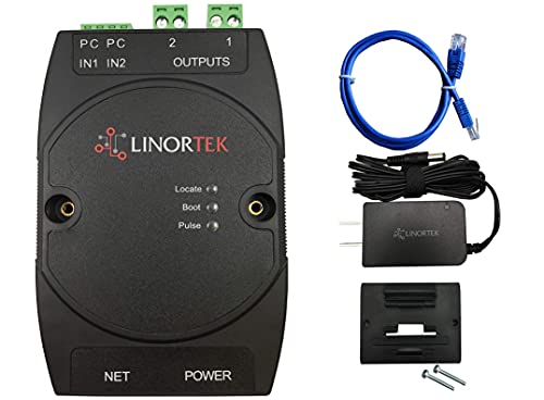 Linortek Netbell-2-1Buz TCP/IP Network Enabled Controller with One 4” Extra Loud Buzzer for Industrial Factory Warehouse Lunch Break Time Alert System w/Web-Based scheduling Software
