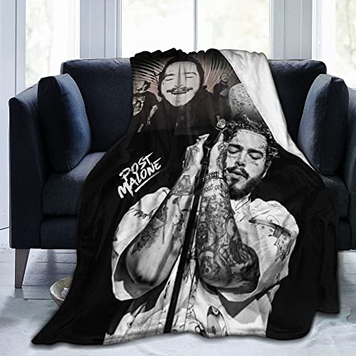 Novelty Sofa Throw Blanket, Singer 3D Print Super Soft Flannel Bed Blanket, Breathable No Fade Fuzzy Blanket for Fall Winter Living Room Bedroom Couch Sofa Indoor Recliner Gift 50X40 in