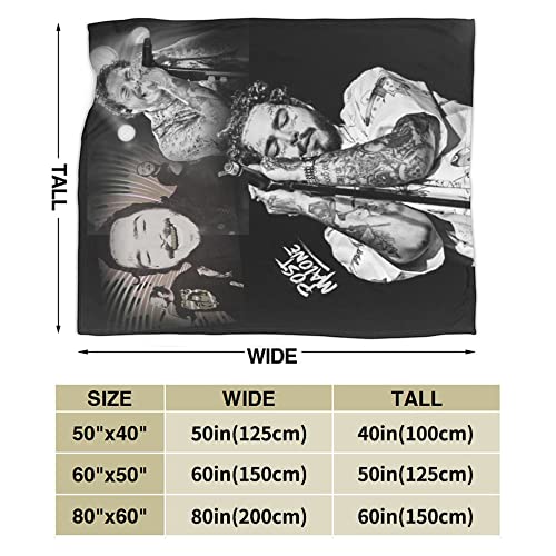 Novelty Sofa Throw Blanket, Singer 3D Print Super Soft Flannel Bed Blanket, Breathable No Fade Fuzzy Blanket for Fall Winter Living Room Bedroom Couch Sofa Indoor Recliner Gift 50X40 in