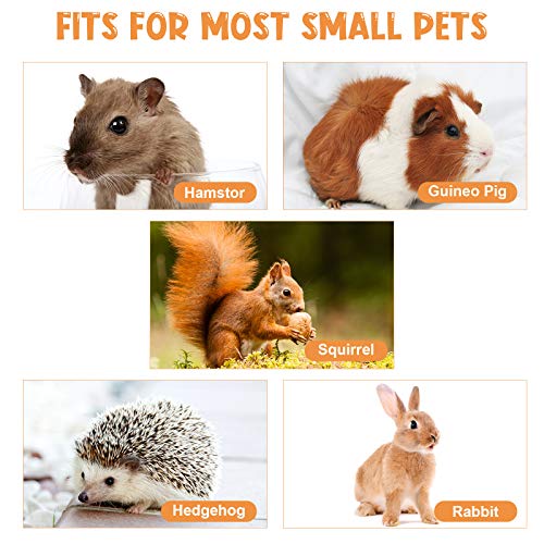 3 Pieces Small Pet Cage Hammock Set Include Double-Layer Sugar Glider Swinging Bed Hanging Rat House Cage and Hamster Warm Bed Mat for Rat Parrot Ferret Squirrel Hamster Rat Playing Sleeping (Brown)