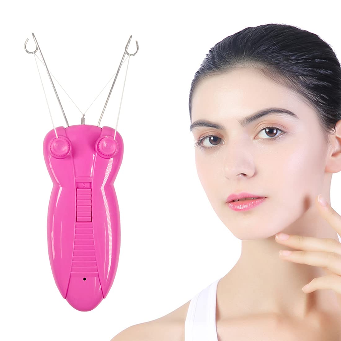 Electric Facial Hair Remover for Women,USB Rechargeable Thread Epilator Cotton Threading Hair Removal for Face Arms Legs Back