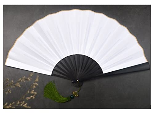 HRANG Chinese Fan Folding Hand Foldable Antique Folder Custom Fan, Chinese-styleFan for Women, Male Dominator Fan Paper Fan Hand Folding Fans Vintage Style