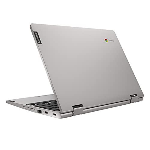 Lenovo Newest 11" 2-in-1 Convertible Chromebook Laptop, 11.6-Inch HD Touch Screen, Intel Celeron N4000 CPU, 4GB RAM, 96GB Space(32GB eMMC+64GB Card),Bluetooth, Webcam, USB-C, Chrome OS, Gray