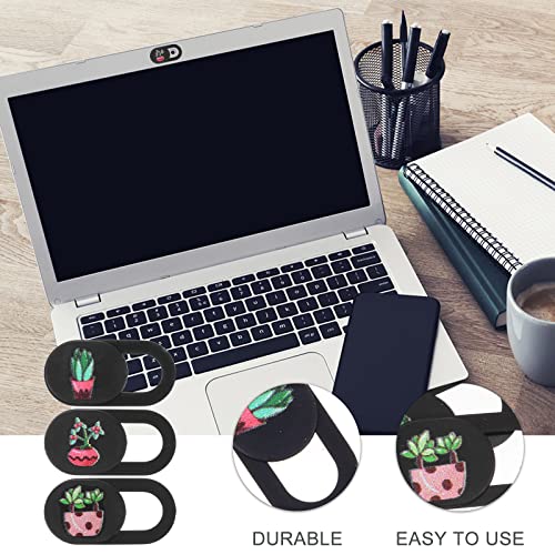 PartyKindom 3Pcs Camera Cover Tablet Webcam Lids Smartphone Privacy Covers Computers laptops Phone Webcam Cover Camera Slide Blocker phablet Mobile Phone Supplies Cell Phone abs Plastic