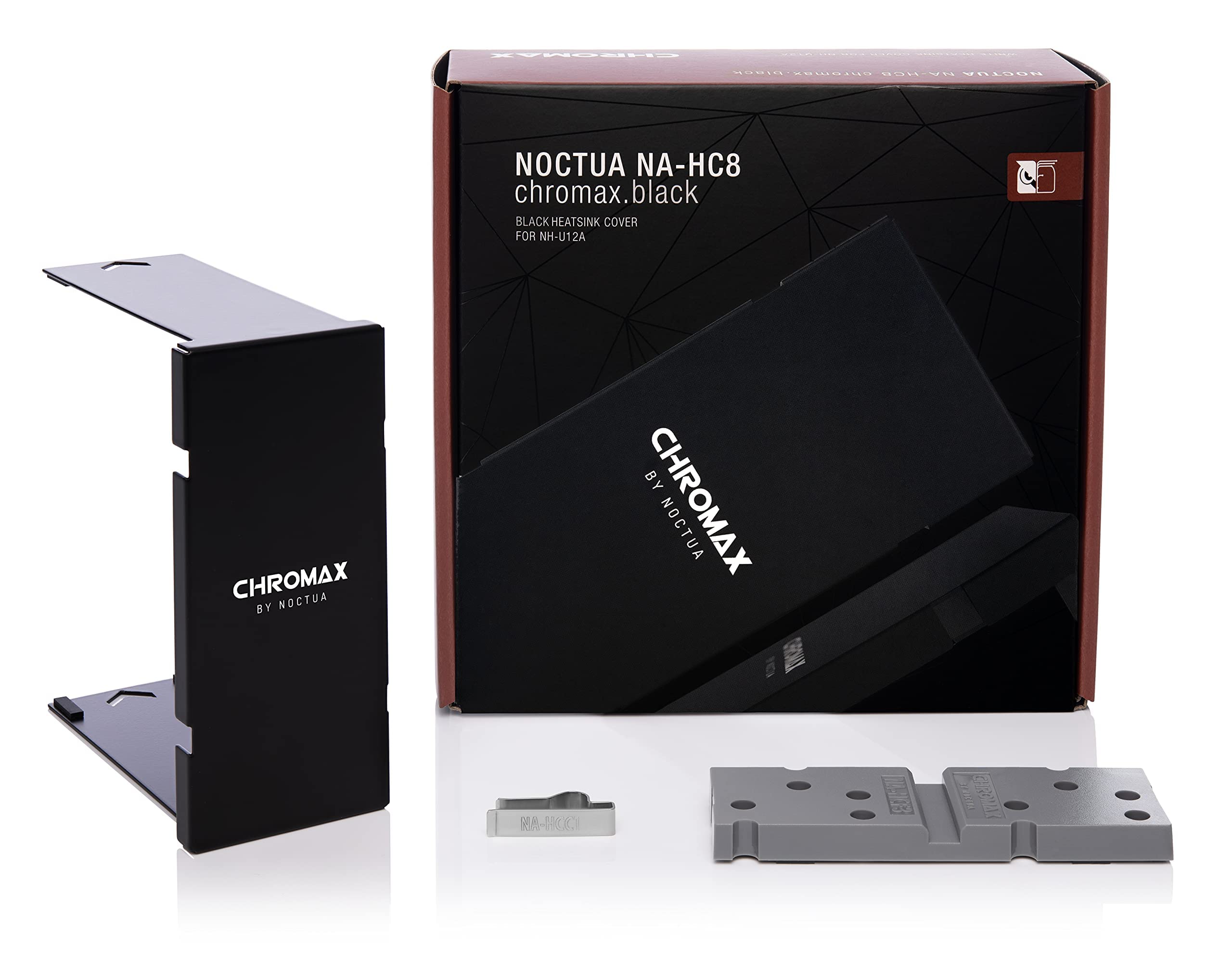 Noctua NH-U12A chromax.Black CPU Cooler with NA-HC8 chromax.Black heatsink Cover