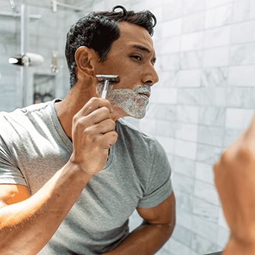 Oars + Alps Soothing Men's Shaving Cream, Dermatologist Tested and Infused with Aloe and Coconut Oil, Fresh Ocean Splash Scent, TSA Friendly, 3.4 Oz, 2 Pack