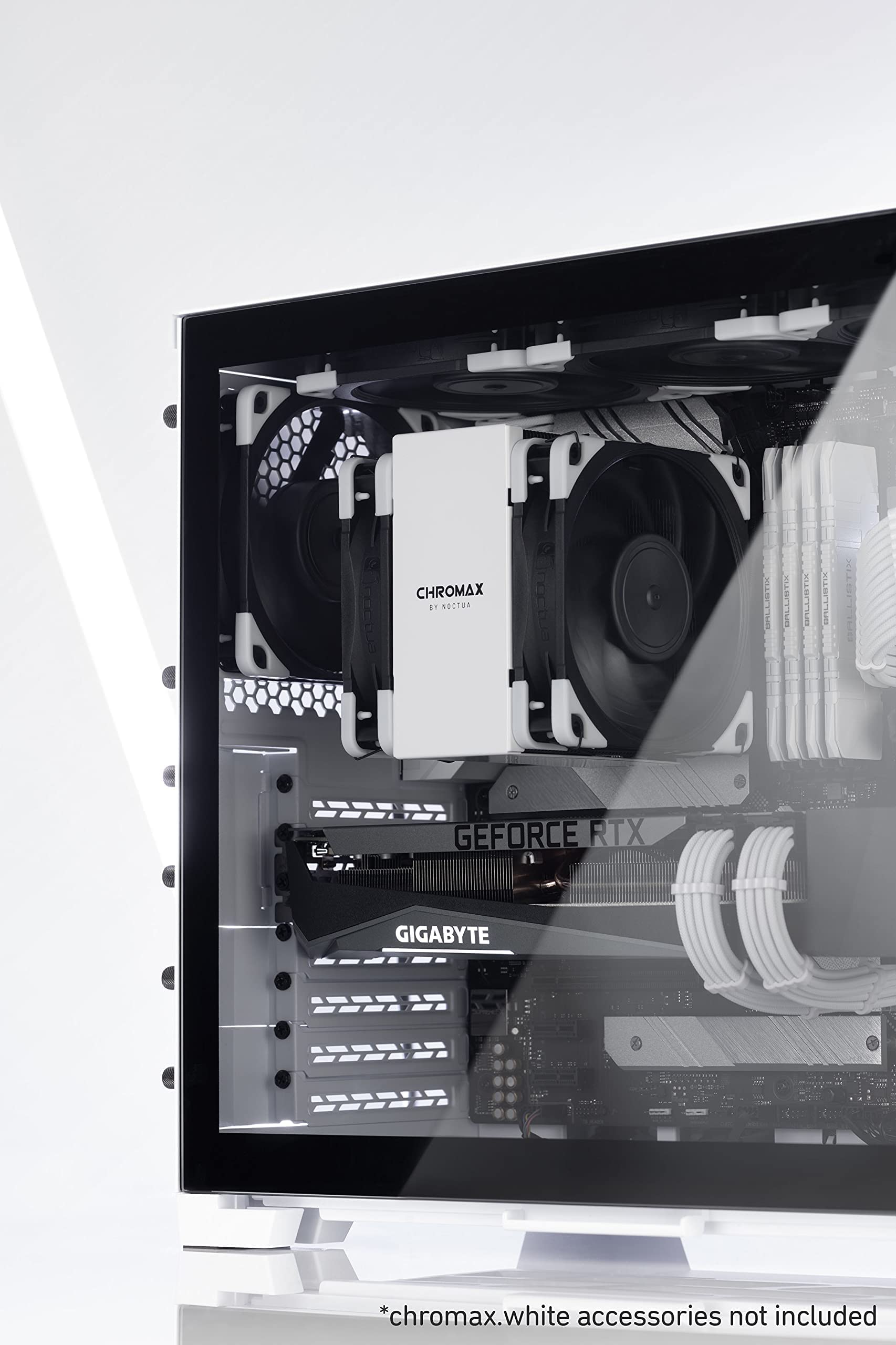 Noctua NH-U12A chromax.Black CPU Cooler with NA-HC8 chromax.White Heatsink Covers