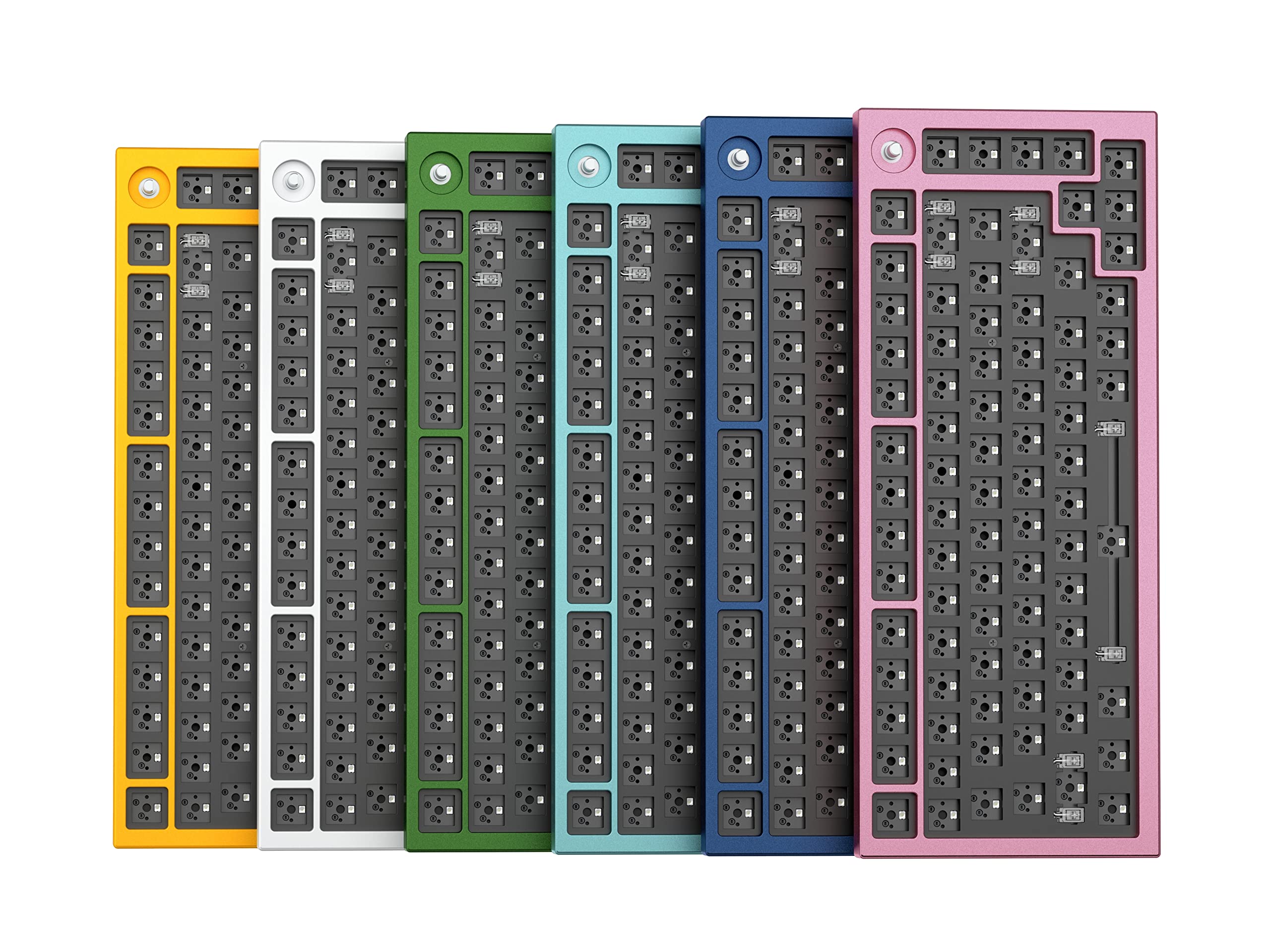 Glorious Top Frame for GMMK PRO - 75% Keyboard with Knob Gaming - Aluminum Mounting Frame for Custom Mechanical Keyboard for PC Gaming and Programming (Aqua Blue)