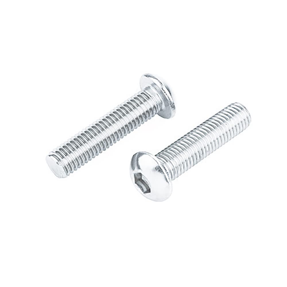 50 Pcs 1/4-20 x 1 Button Head Socket Cap Bolts Screws,304 Stainless Steel 18-8,Allen Socket Drive,Bright Finish,Fully Machine Thread (1/4-20 x 1 50pcs)