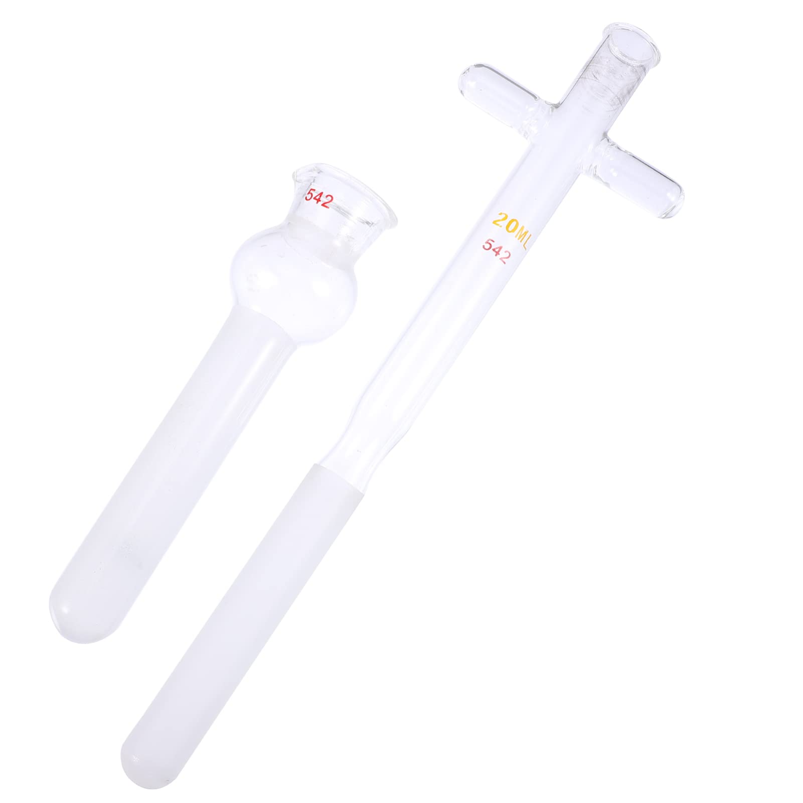 Baluue Glass Tissue Cell Tissue Homogenizer with Lab Pestle Lab Glass Tube Lab Utensils 20ml