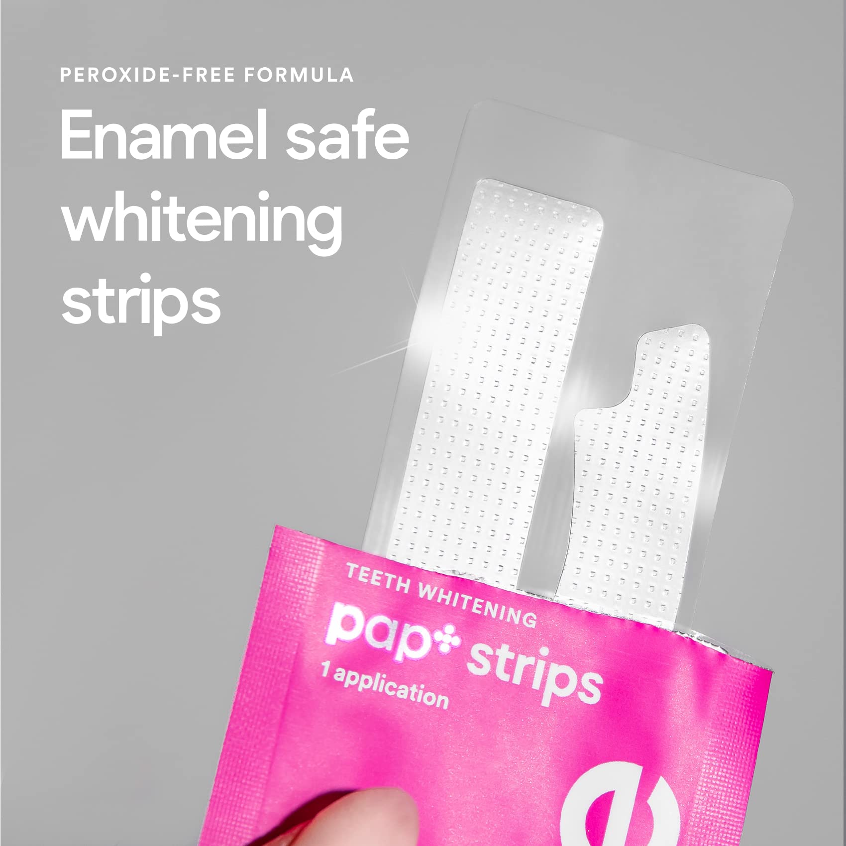 Hismile Teeth Whitening Strips for Sensitive Teeth, Peroxide Free, Dental White Strips Kit, 28 Strips, 14 Treatments