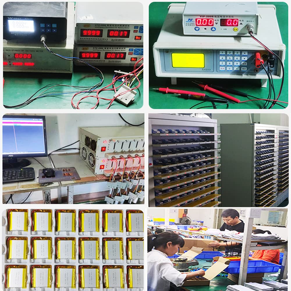 Octelect 2PCS lipo Battery Polymer Lithium Battery 472540 3.7V 500mAh Lithium Battery for Smart Digital Products