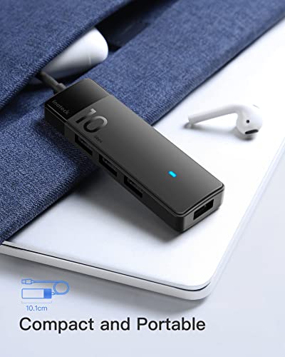 Inateck USB Hub with 4 USB A Ports, USB 3.2 Gen 2 Speed, 1.6 ft Cable, HB2025A