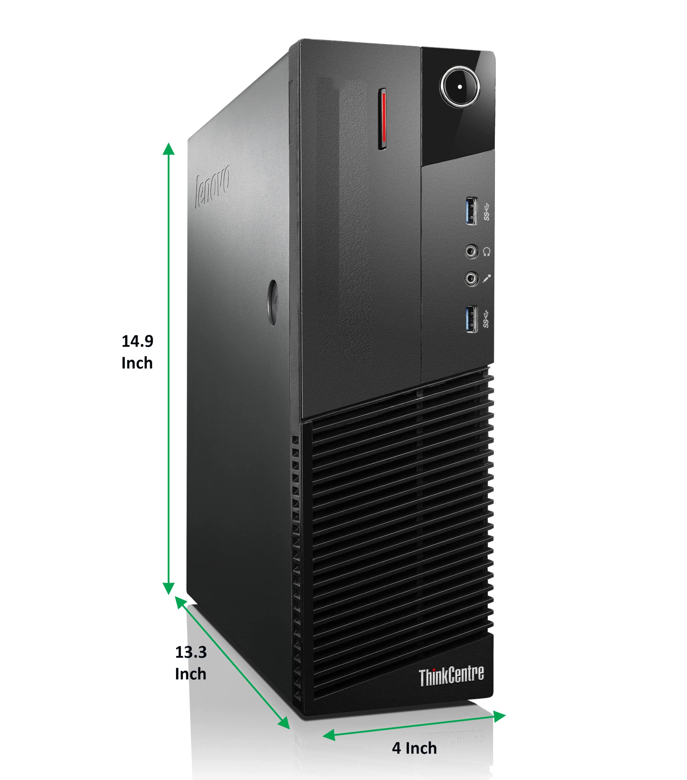 Lenovo Personal Computer Tower with Intel Core i5 Processor, 16GB Memory, 128GB M.2 SSD, 2TB Hard Drive, Dual 27-Inch FHD LED Monitors, Windows 10 Pro, 90-Day Warranty (Renewed)
