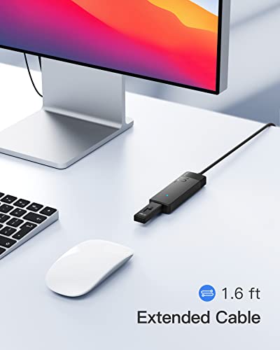 Inateck USB Hub with 4 USB A Ports, USB 3.2 Gen 2 Speed, 1.6 ft Cable, HB2025A