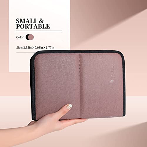DUcare Makeup Brush Organizer 30pcs Folding Travel Professional Makeup Brushes Case Bag Stand-up Cosmetic Bag Artist Storage Bag (Only Bag)