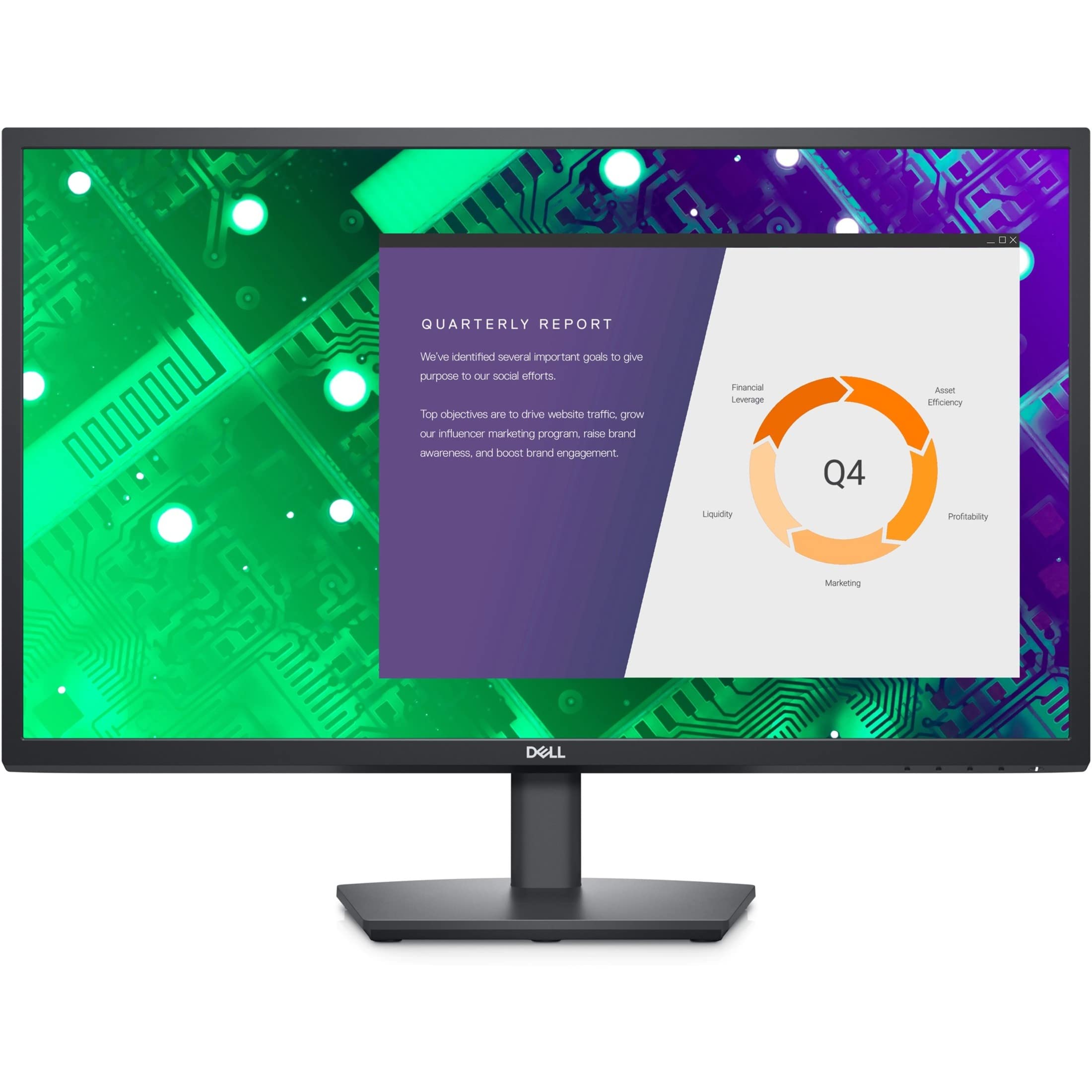 Dell E2722HS 27" LED LCD Monitor, Black