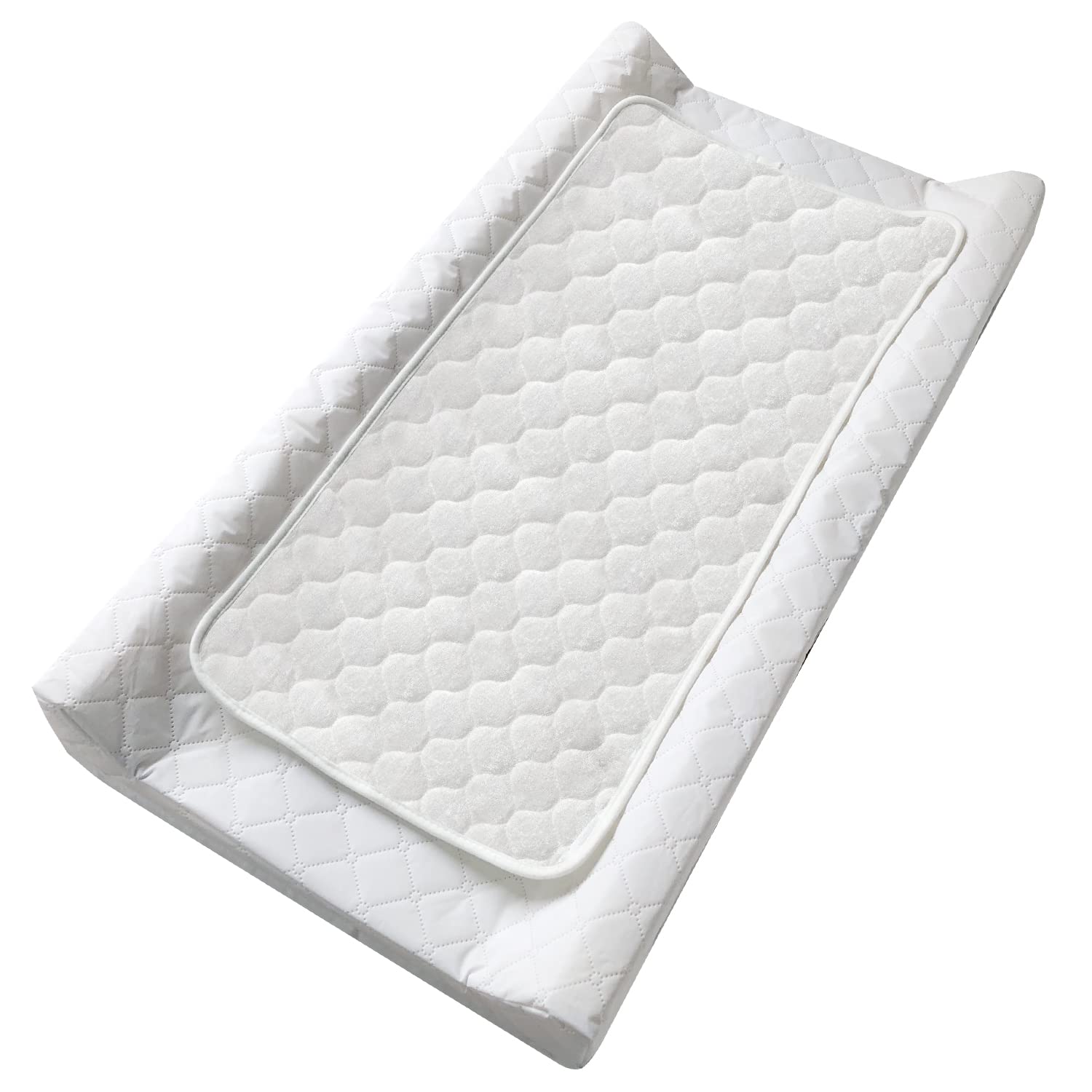 Waterproof Changing Pad Liners, 26" x 13" Hypoallergenic & Reusable Ultra Soft Changing Table Cover Liners , 3 Pack Portable Baby Diaper Change Mat - White