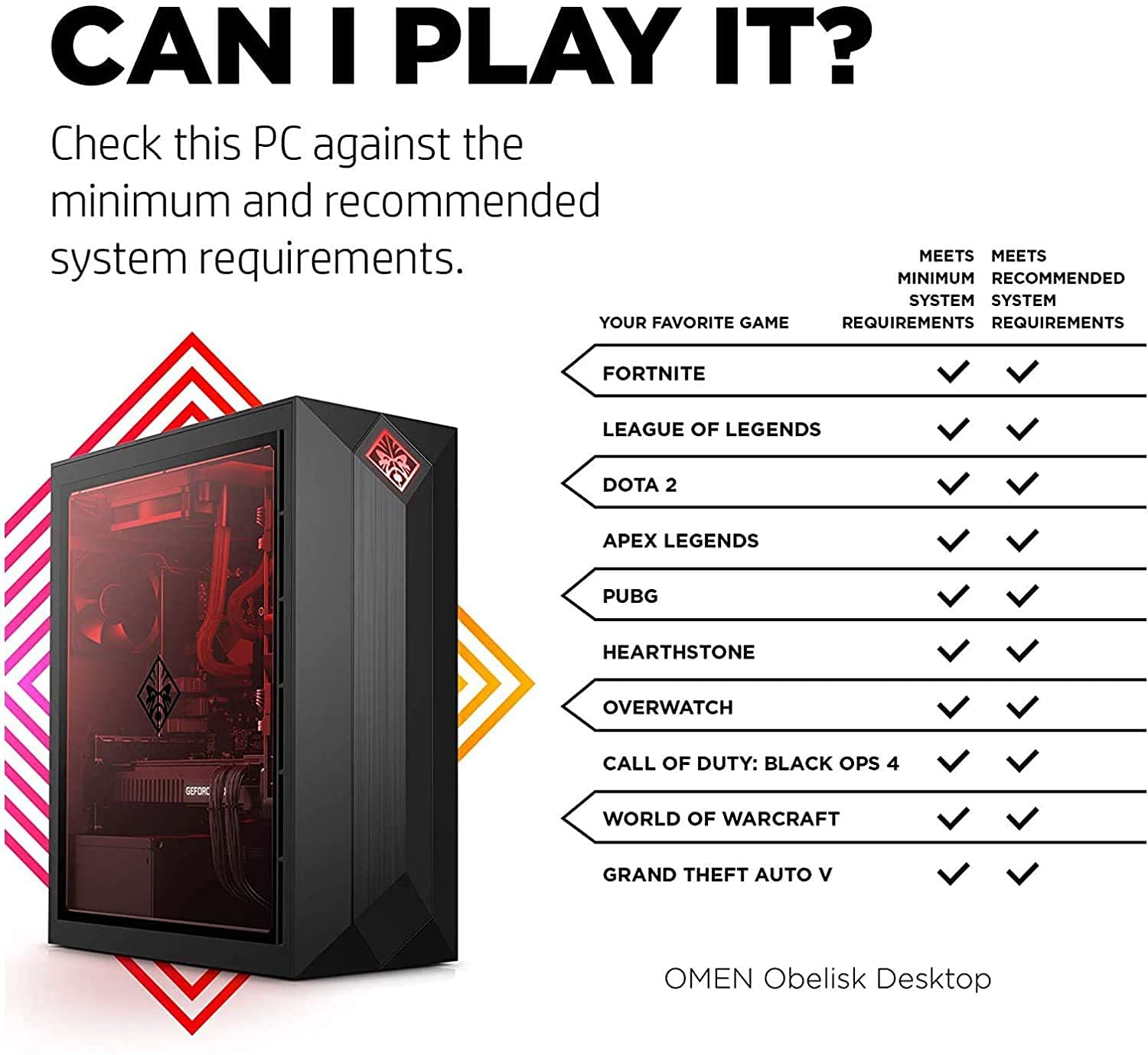 OMEN Obelisk Gaming Desktop Tower Computer, 8-Core i7-9700K Up to 4.9GHz, GeForce RTX 2080 Super 8GB (32GB DDR4 RAM | 1TB SSD | 1TB HDD) VR Ready, Windows 10 Home