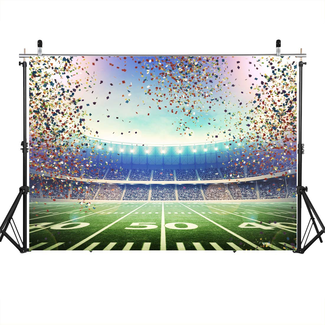 WOLADA Super Bowl Backdrop American Football Banner 8x6FT 11982