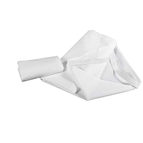 Daycare Cot Bed Sheets - White 23" x 52" - Pack of 24 Cot Sheet - 100% Egyptian Cotton with Elastic Straps for Extra Security - Toddler/Pre-School/Guest Bed/Standard Size Cot Sheet for Daycare