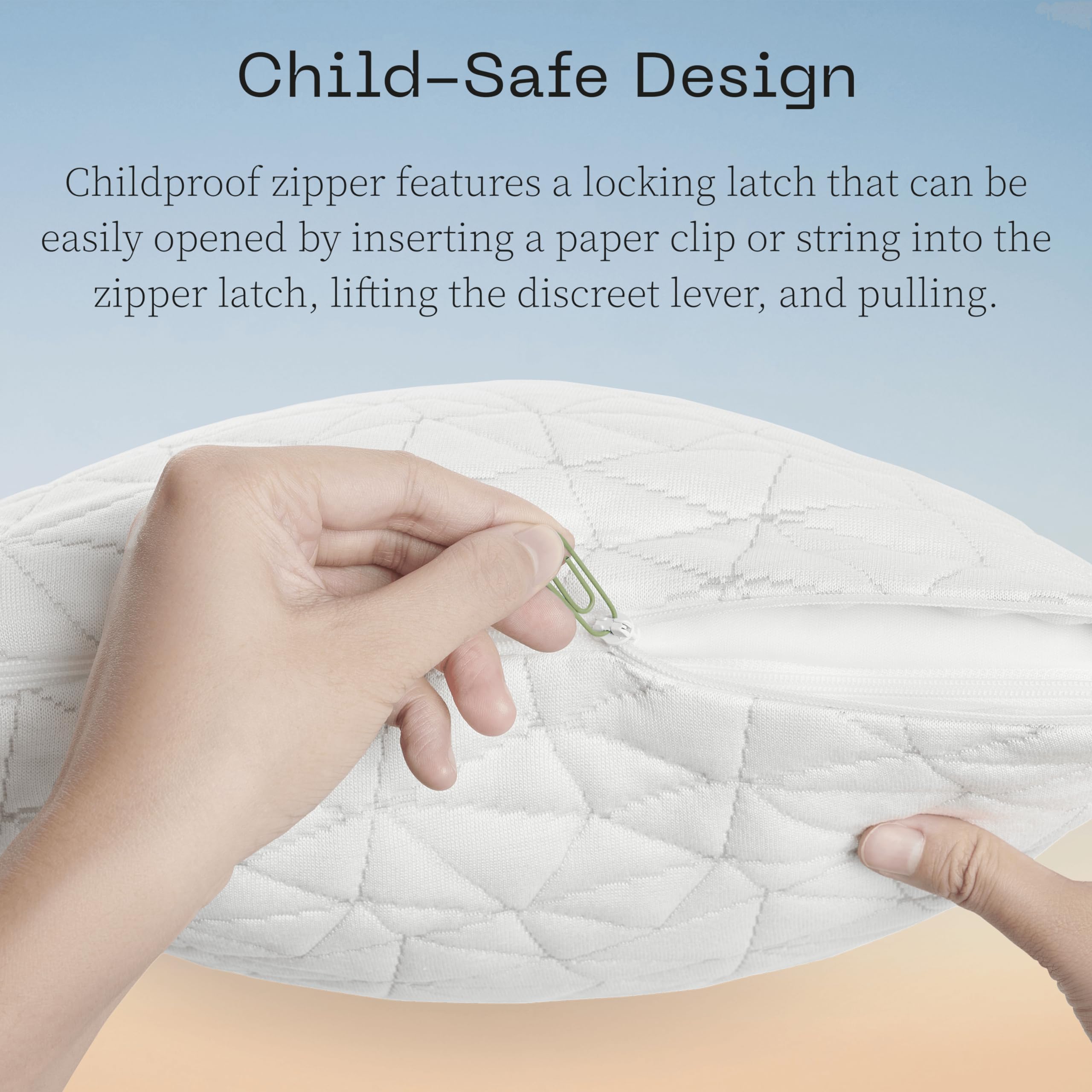 Coop Home Goods Original Adjustable Toddler Pillow and Ultra-Tech Waterproof Protector White Bundle, Breathable Mini Pillow for Kids with Adjustable Support and Premium Memory Foam