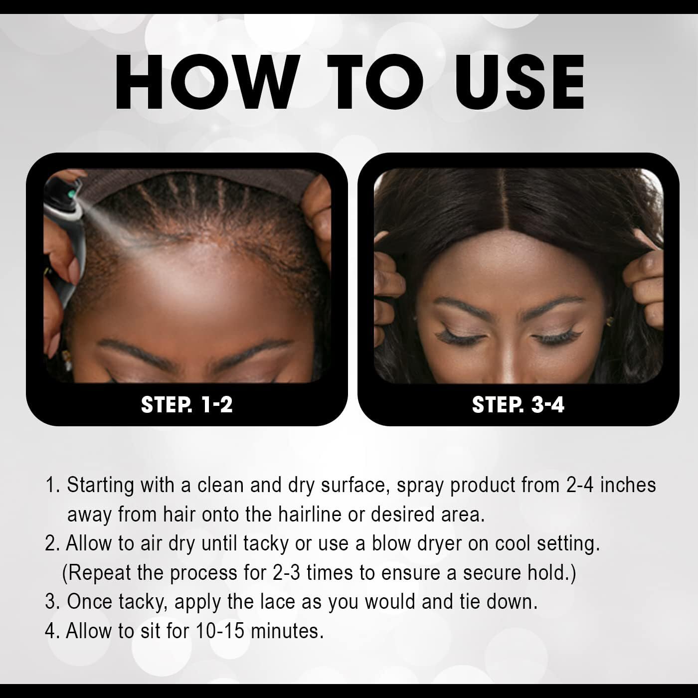 EBIN NEW YORK Wonder Lace Bond Adhesive Spray - Supreme (Extreme Firm Hold), 2.7 fl. oz./ 80ml | Fast Drying, No Residue, No Build up, Powerful Hold, All-Day Hold, Daily Wig Application