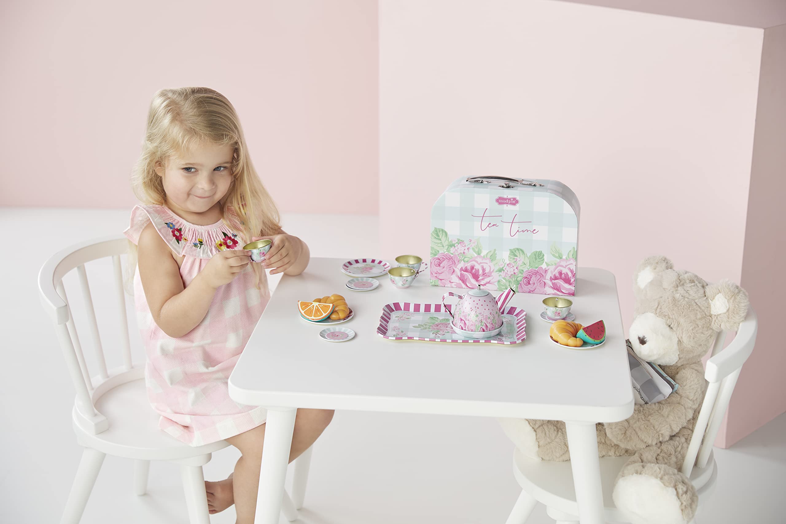 Mud Pie baby girls Ruffle Sleeves Mud Pie Smocked Dress Gingham 3 Toddler, Gingham, Size 3T US