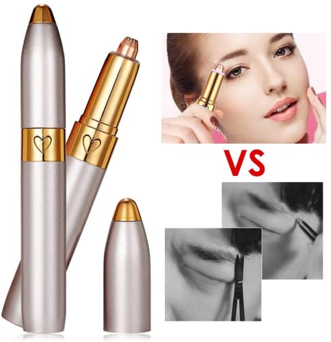 Goheekgo Electric Eyebrow Trimmer for Women, Precision Hair Removal Tool, Safe and Instant Painless Shaver, Portable and Stylish