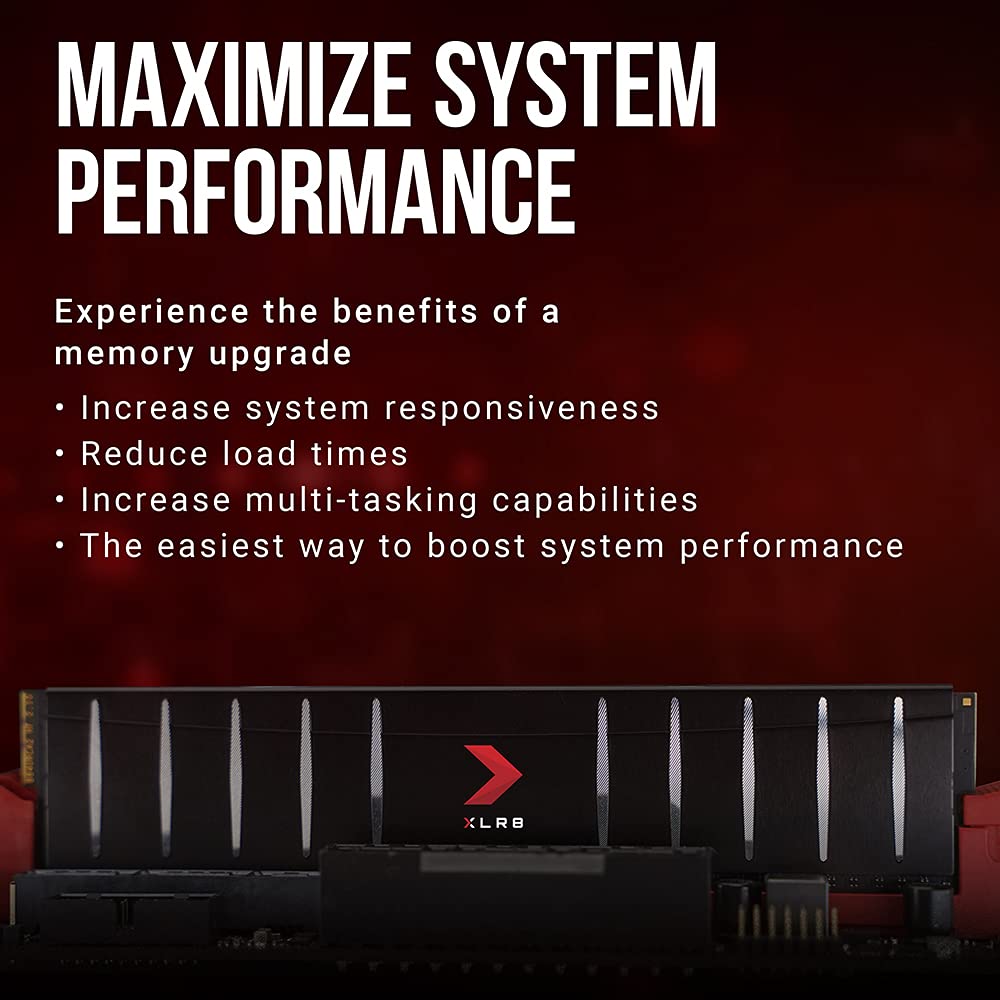 PNY XLR8 Gaming 32GB (2x16GB) DDR4 DRAM 3600MHz (PC4-28800) CL18 1.35V Low Profile Dual Channel Desktop (DIMM) Memory Kit โ MD32GK2D4360018LP