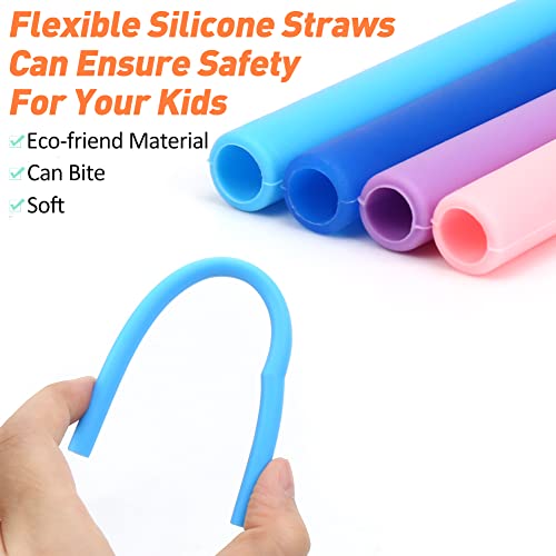 Vermida Kids Tumbler with Straw and Lid,12oz Spill Proof Toddlers Straws Cups with Lids,Stainless Steel Double Wall Insulated Smoothie Sippy Cup with Straws Keeps Drinks Cold & Hot