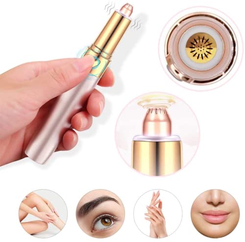 Goheekgo Electric Eyebrow Trimmer for Women, Precision Hair Removal Tool, Safe and Instant Painless Shaver, Portable and Stylish