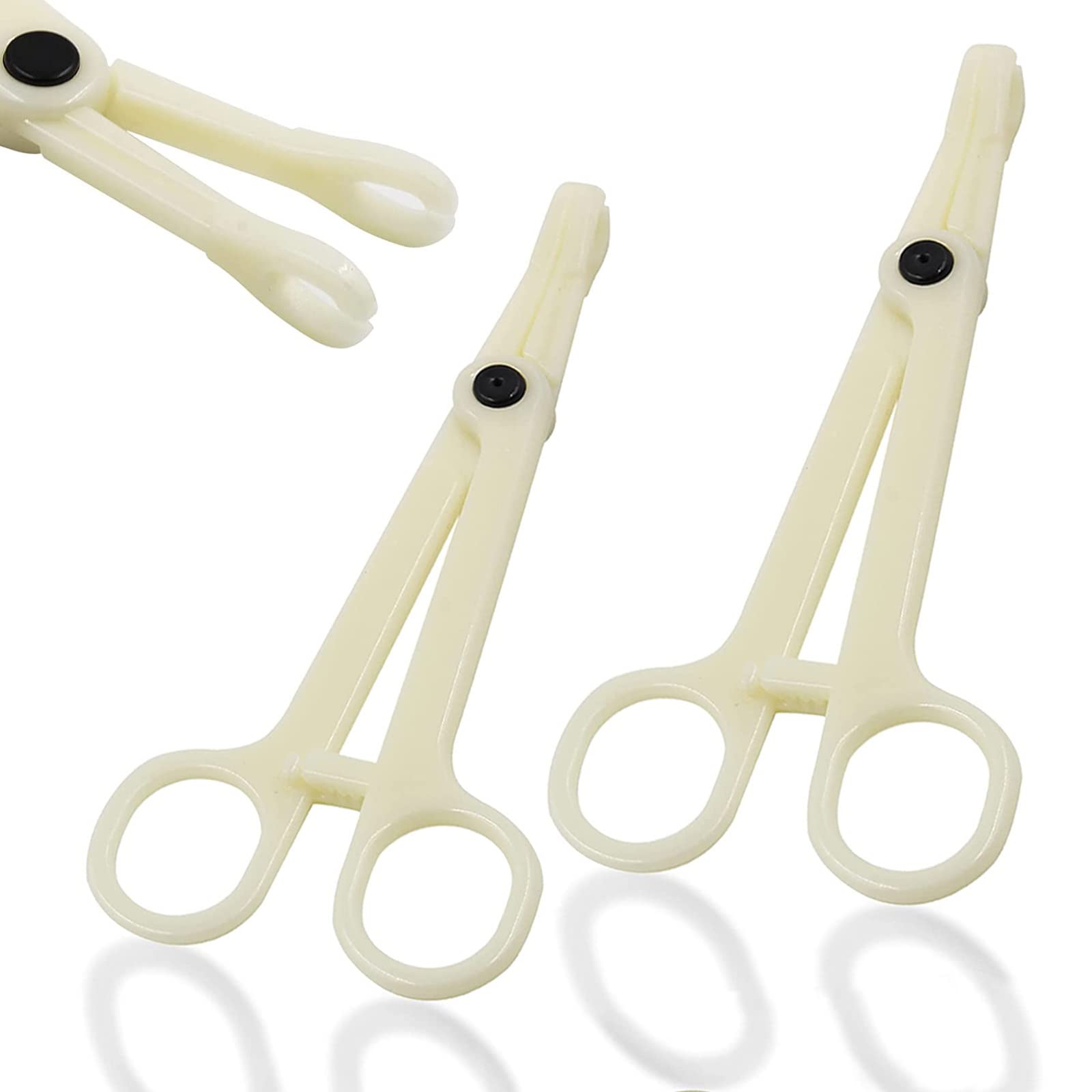 Disposable Piercing Clamps - AIMOM 15PCS Navel Forceps Clamp Plier Tattoo Piercing Clamps for Ear Lip Navel Nose Tongue Perforation Piercing Tools