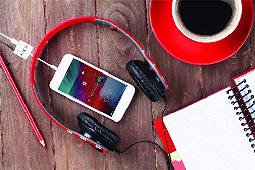 VOLT PLUS TECH USB C to 3.5mm Headphone Jack Audio Aux & C-Type Fast Charging Adapter Compatible with Microsoft Surface Book 2/Book 3/Pro X/Go 2/Pro 7and Many More Devices with C-Port