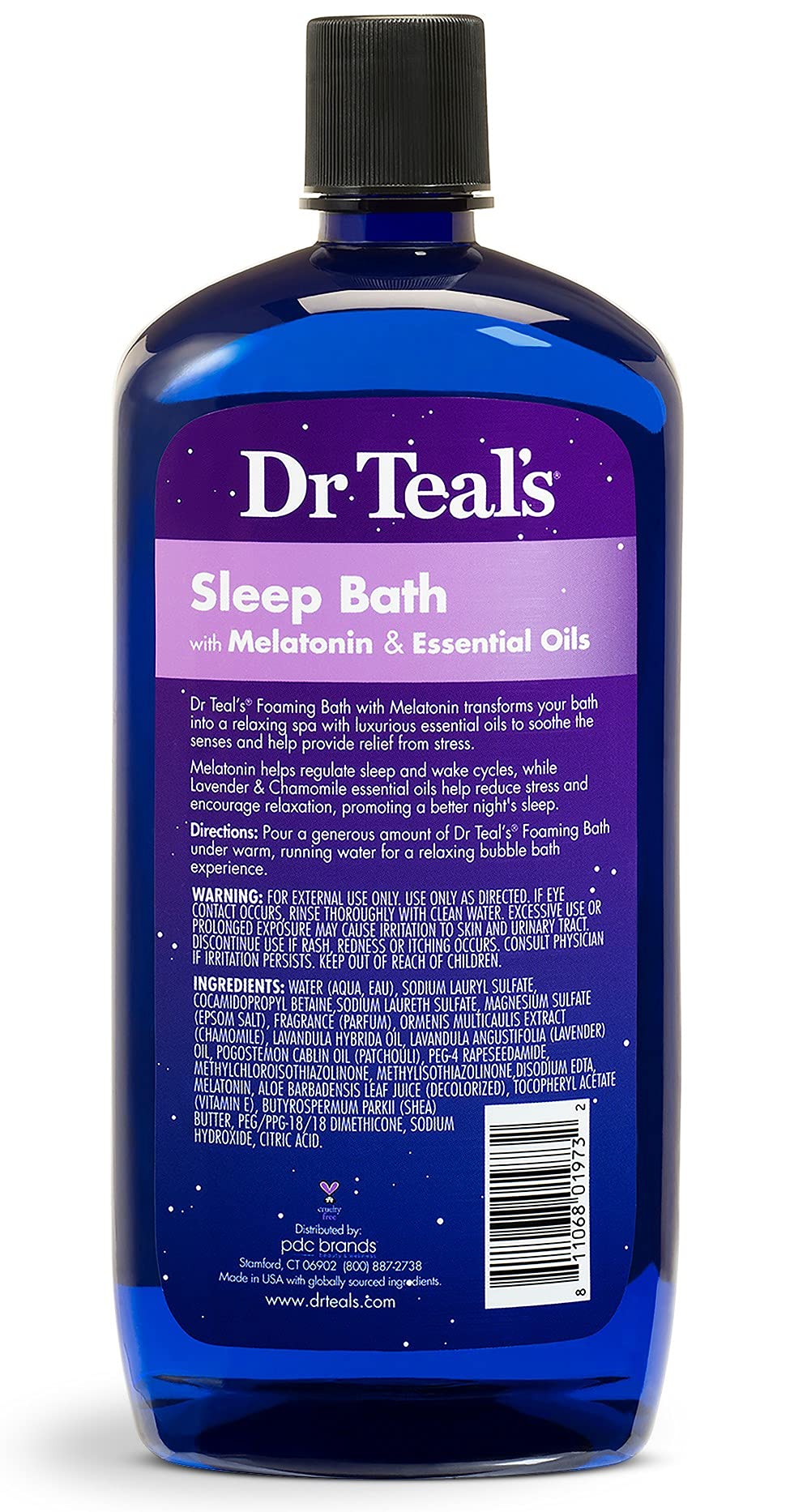 Dr. Teal's Foaming Bath Variety Gift Set (2 Pack, 34oz Ea) - Melatonin Sleep Bath, Calm & Serenity with Rose Essential Oil -Relieve Stress & Promote a Better Nights Sleep - at Home Spa Kit
