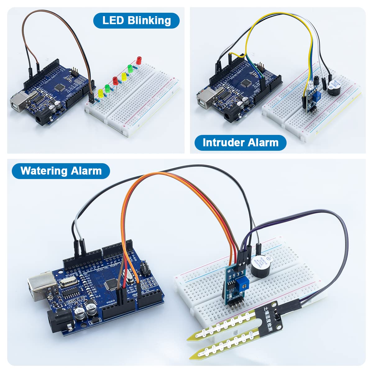 LAFVIN Basic Starter Kit with R3 CH340,Breadboard + Retail Box Compatible with Arduino IDE