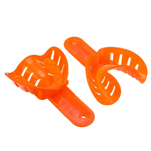12Pcs Dental Impression Trays Plastic Teeth Holder Kit Dental Trays Materials Oral Care