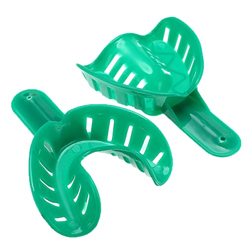 12Pcs Dental Impression Trays Plastic Teeth Holder Kit Dental Trays Materials Oral Care
