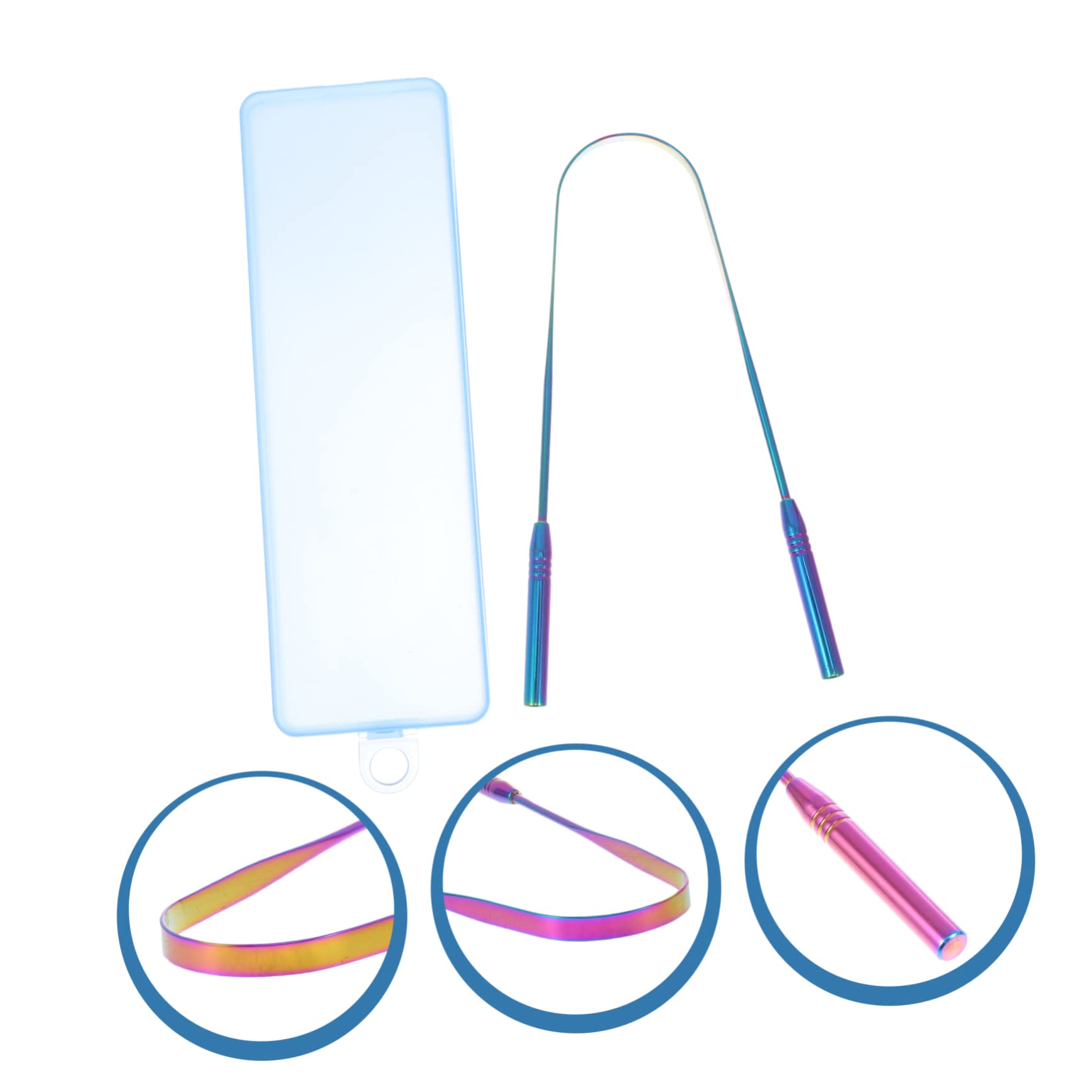 1 Set Brush and Scraper Oral Care Scraper Scraper Oral Care Tool Oral Care Supply Cleaning Brush Stainless Steel Coating Scraper