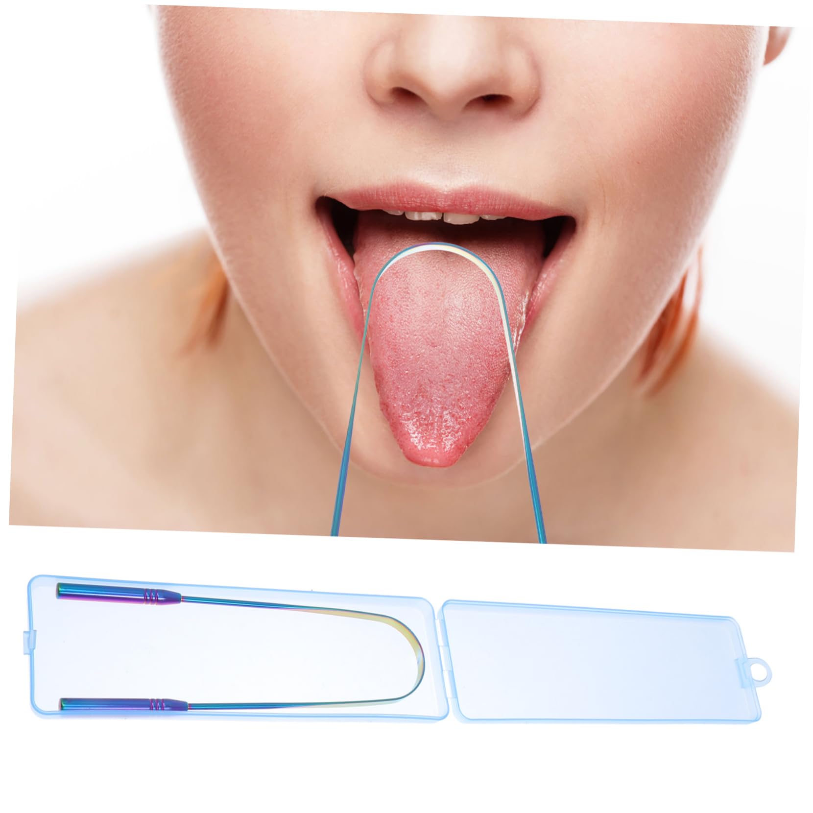 1 Set Brush and Scraper Oral Care Scraper Scraper Oral Care Tool Oral Care Supply Cleaning Brush Stainless Steel Coating Scraper