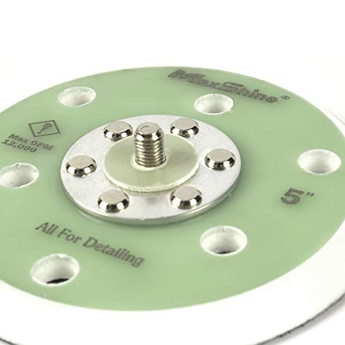 Maxshine 5” Hook and Loop Dual Action Backing Plate – For Dual Action Polishers with 5/16” diameter thread including High-Speed 6500 RPM M8S V2 , Supports up to 10000 OPM DA Polishers