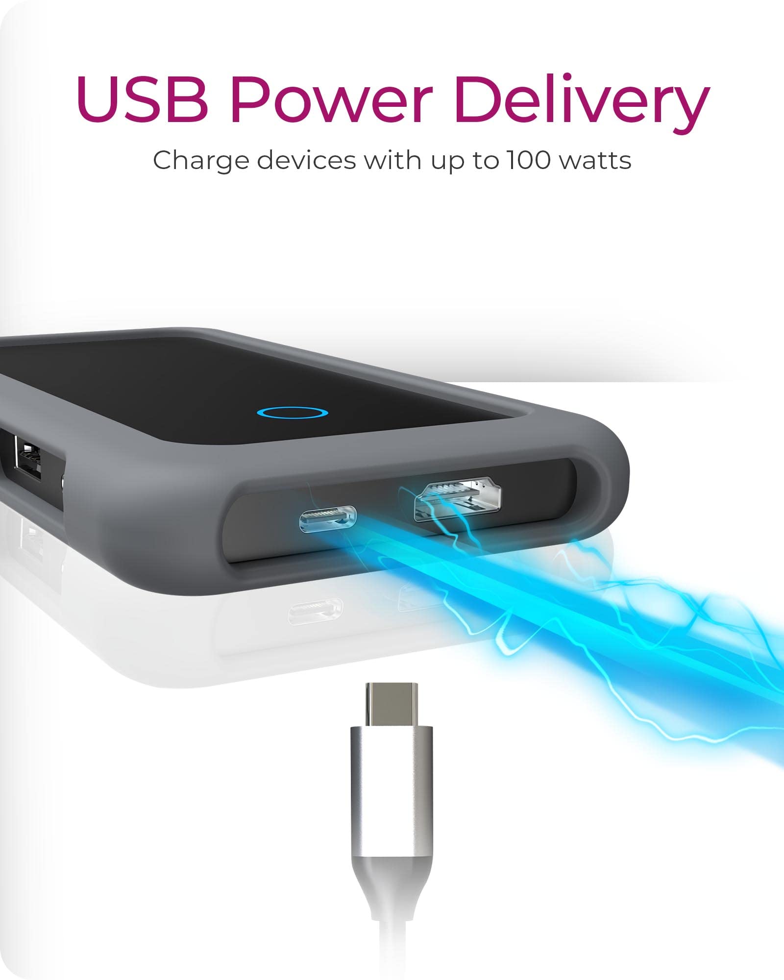 ICY Box 8-in-1 Hub mit integriertem M-Key Einschub, IB-DK2108M-C - Anthrazit