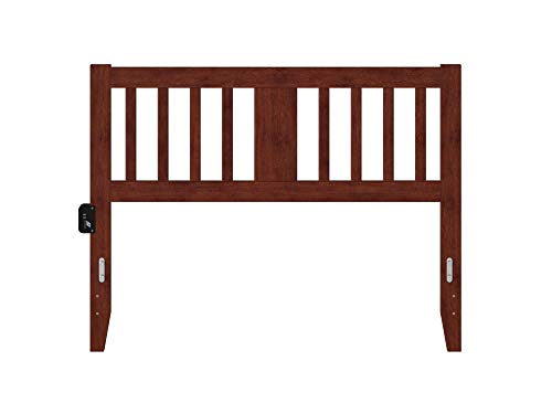 AFI Tahoe Full Headboard with USB Turbo Charger in Walnut