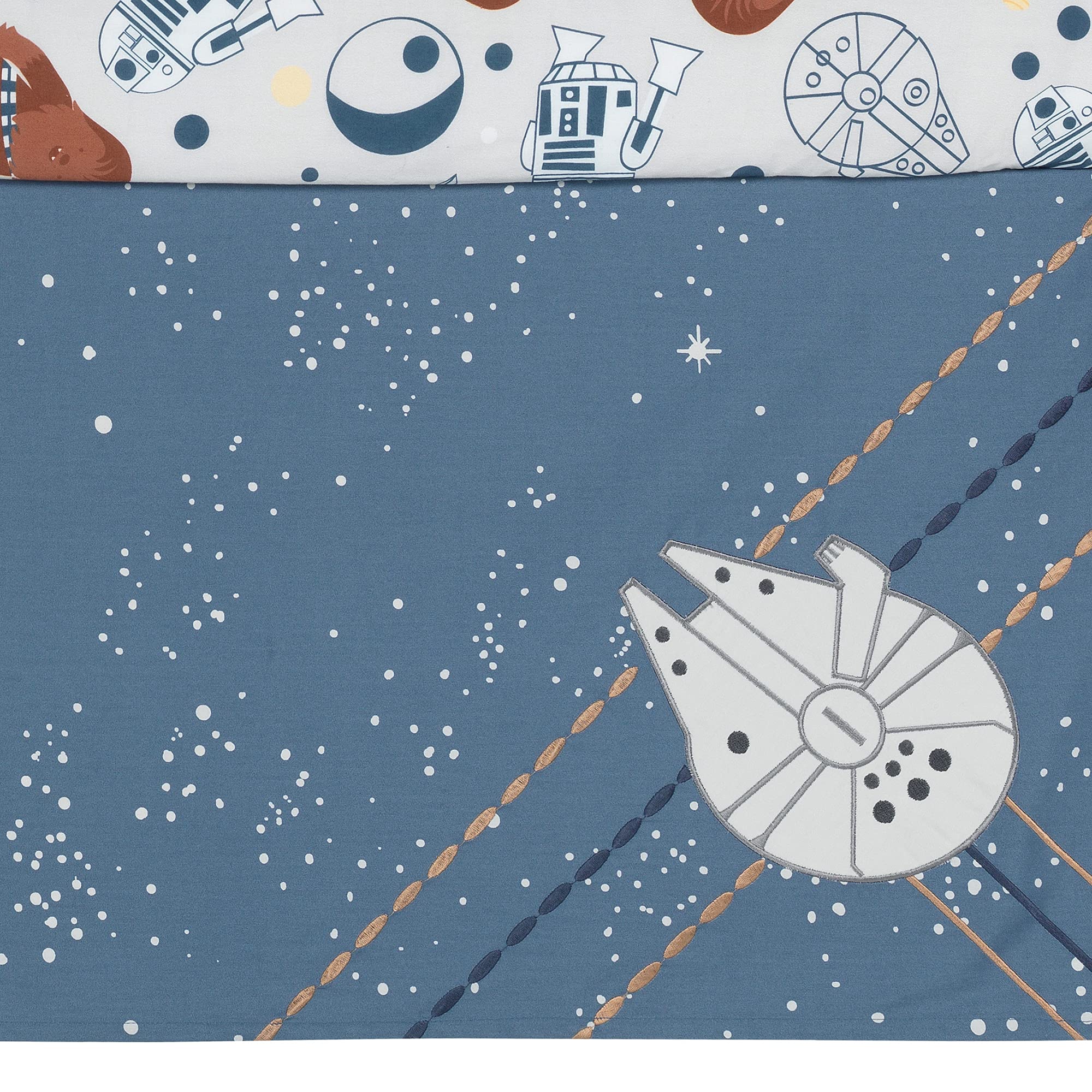 Lambs & Ivy Star Wars Signature Millennium Falcon 3-Piece Baby Crib Bedding Set