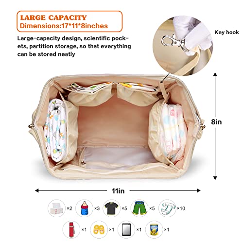 Limhoo Diaper Bag Backpack for Men Dad, Waterproof Large Canvas Camo Nappy Bags, Baby Care Bag (New Camouflage)