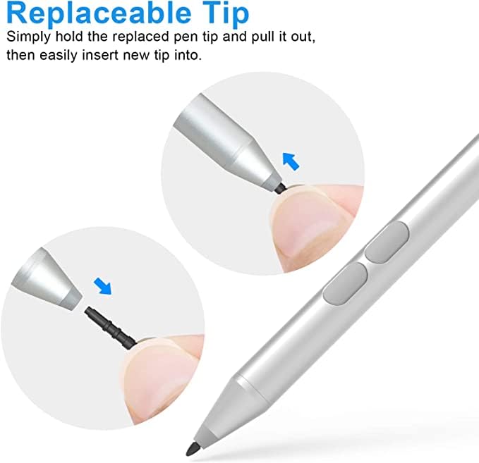 Stylus Pen for Dell - Compatible with Select 2-in-1 Models: Inspiron 5379, 5482, 7306, 7500, 7506, 7573, 7586, Latitude 3190, 3390, 7586, PN350M, PN338M, PN771M (Support Specific Model Only)