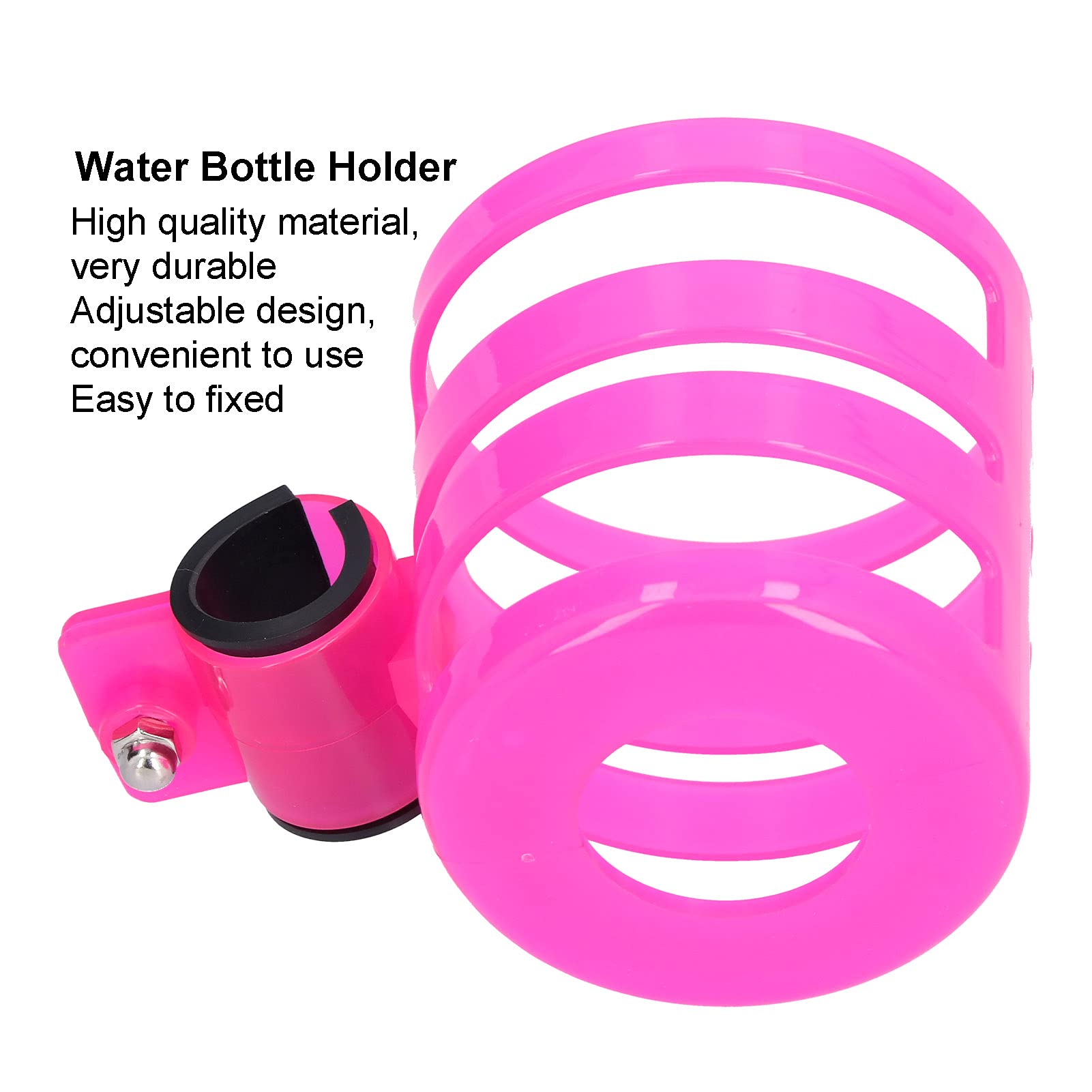 Universal Cup Holder, Stroller Water Bottle Holder Stroller Cup Holder Stroller Drink Holders Adjustable for Stroller Bicycle Wheelchair(pink)