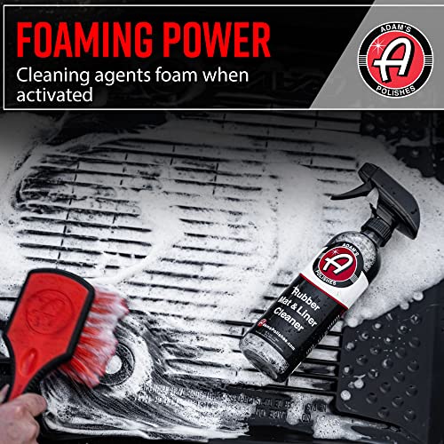Adam's Rubber Mat & Liner Cleaner 16oz β Protectant & Rubber Floor Mat Cleaning Solution for Car Detailing | Deep Cleans & Restores Mats, Truck Bed Cargo Liners, Trunk Mat Accessories & More
