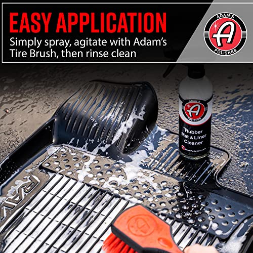 Adam's Rubber Mat & Liner Cleaner 16oz β Protectant & Rubber Floor Mat Cleaning Solution for Car Detailing | Deep Cleans & Restores Mats, Truck Bed Cargo Liners, Trunk Mat Accessories & More